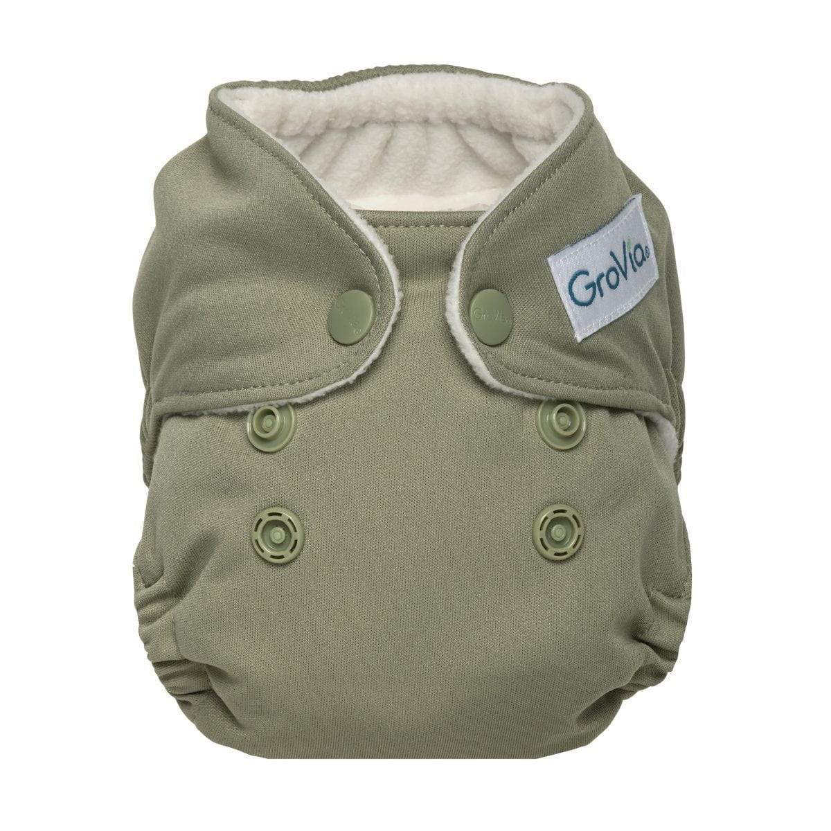 Newborn All In One Cloth Diapers - Fern Green | GroVia